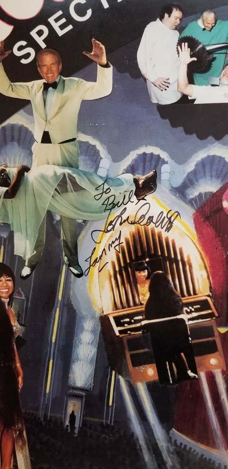 JOHN CALVERT Magician & Actor huge color photo signed by Calvert & wife ...