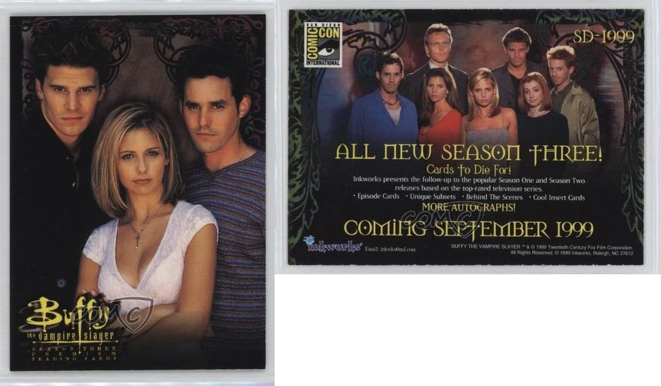 1999 Inkworks Buffy the Vampire Slayer Season 3 Promos Buffy Cast #SD-1999 18hi | eBay