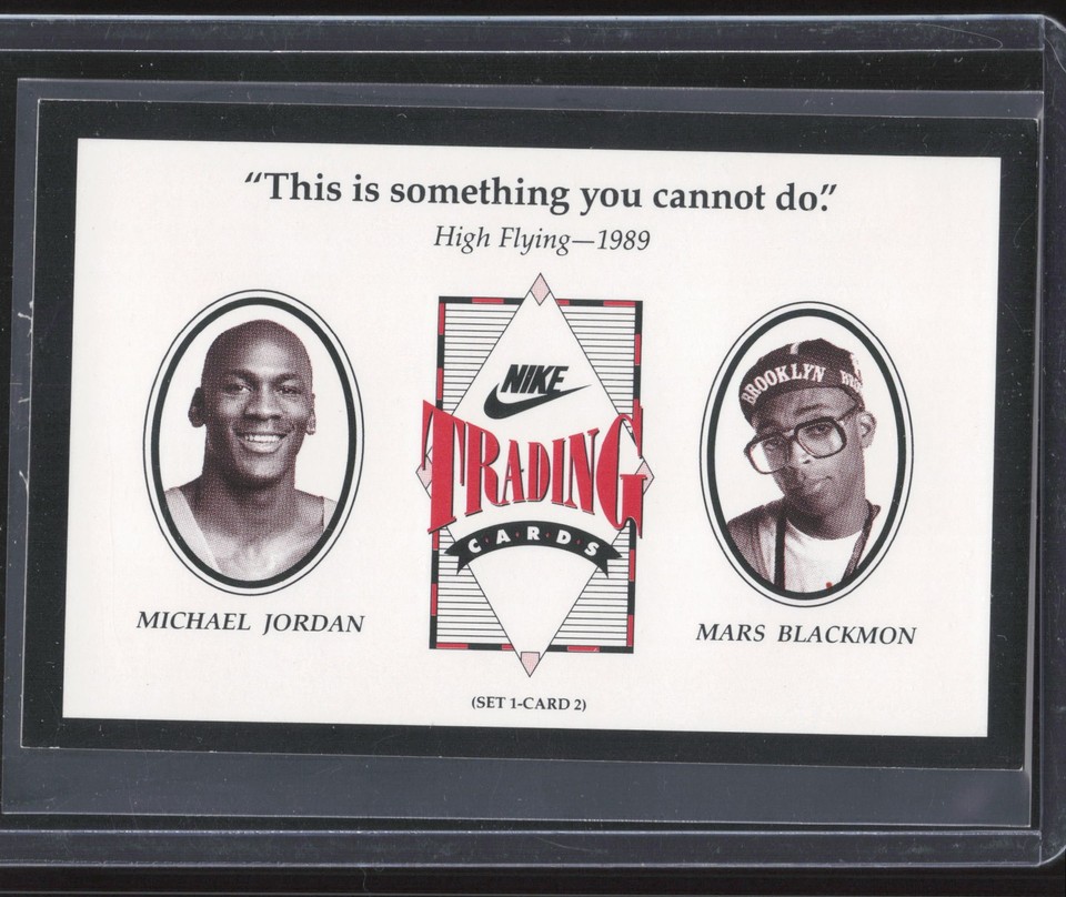 1982-92 Nike Poster Cards #2 Michael Jordan / Spike Lee High fly 'n 360 ...