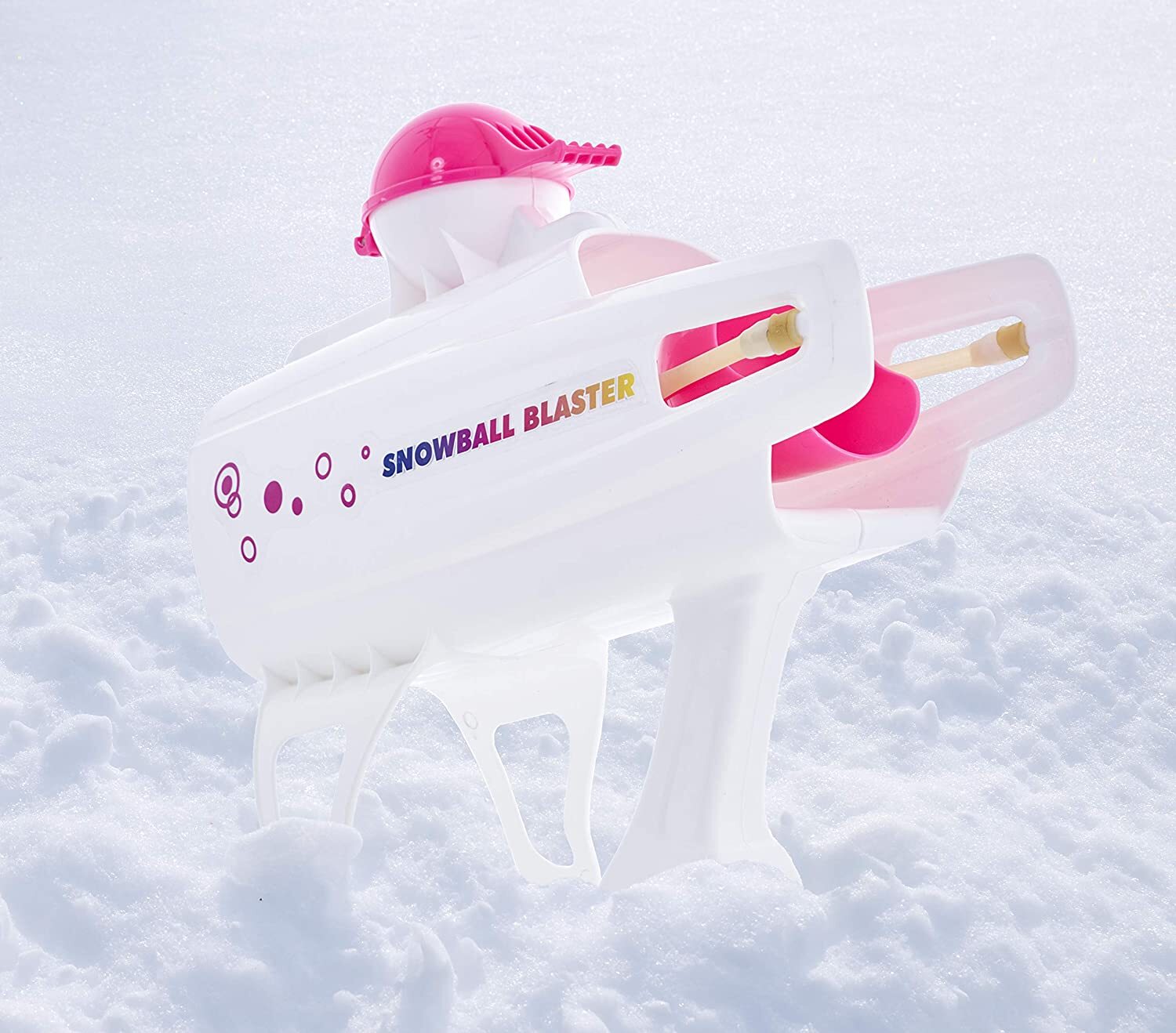 2pc Pink Snowball Blaster Gun, Round Snowball Shaper and Launcher ...