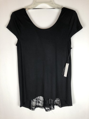 Eric+ Lani Juniors Short Sleeve Scoop Neck Black Shirt Sz M (3) | eBay