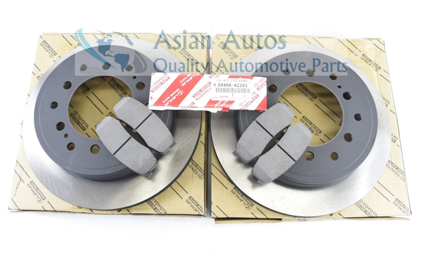 OEM GENUINE TOYOTA FJ CRUISER 2007-2010 REAR BRAKE ROTORS AND PADS 2X ...