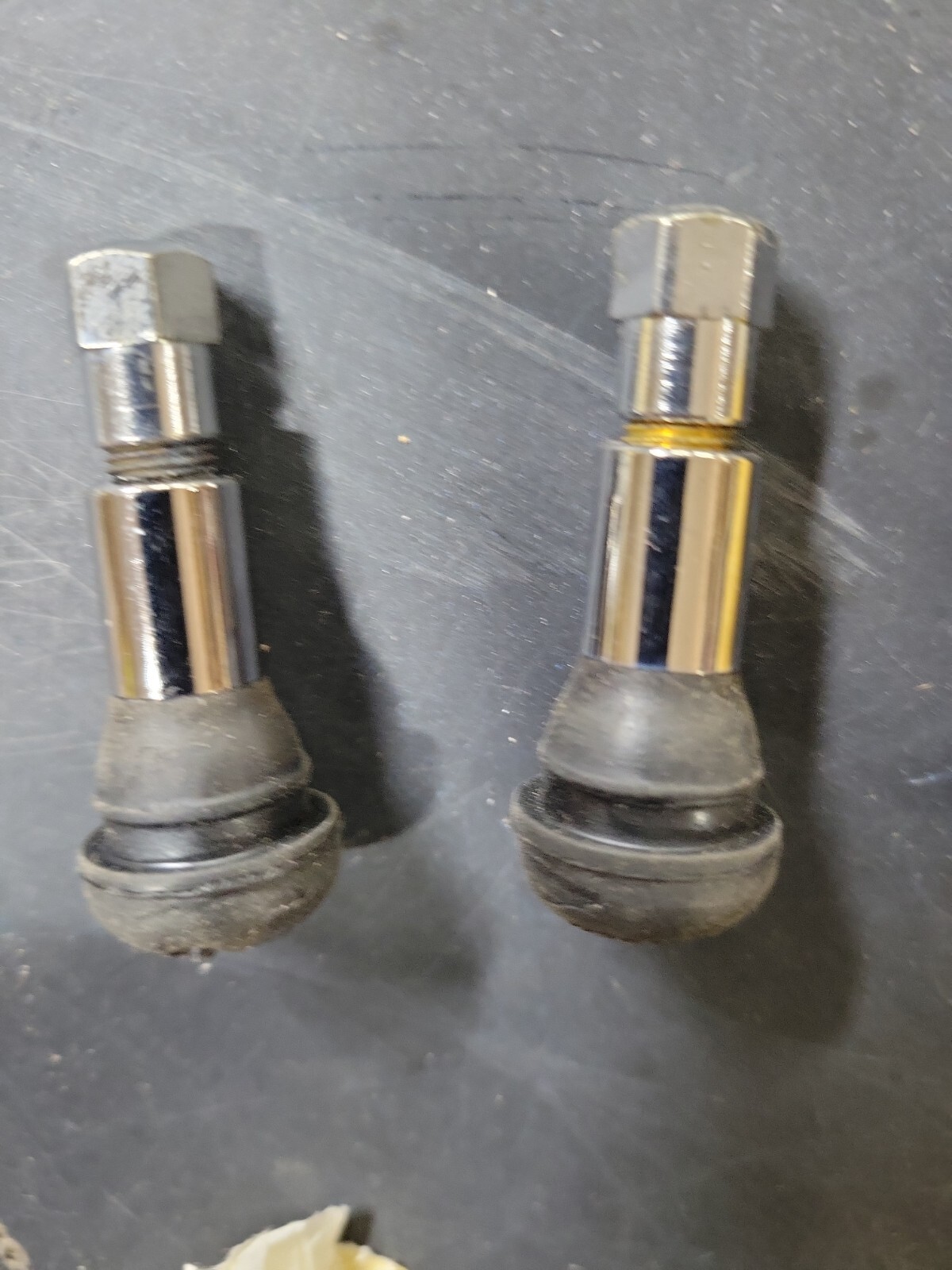NOS 75 FORD THUNDERBIRD Lincoln CHROME Tire Valve Stems D5SZ1702A ...