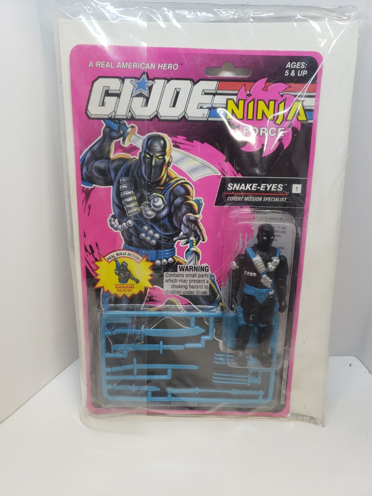 G.I. Joe Ninja Force SNAKE EYES Ninja 1993 MOC | eBay