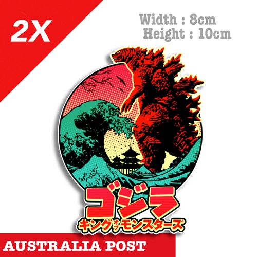 The Great Wave off Kanagawa with Godzilla JDM JAPAN , Car Vinyl ...