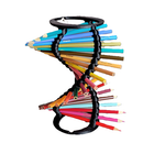 Double Helix DNA Desk Organizer - Durable Pencil Holder for 23 Pencils ...
