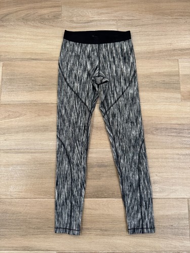 Nike Pro Women's Hyperwarm Leggings SMALL Gray Compression Training Run ...