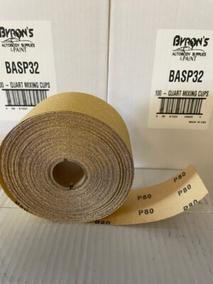 2 3/4in Wide 80 Grit PSA Sticky Longboad Sandpaper Continue Roll 25 ...