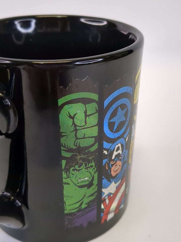 NEW 14 oz MARVEL AVENGERS CERAMIC MUG HULK SPIDER-MAN CAPTAIN AMERICA ...