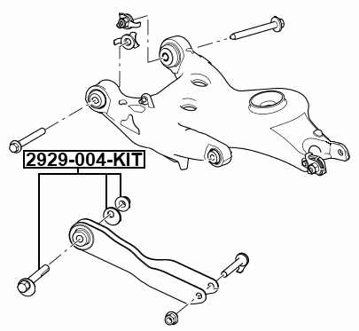Repair Kit, Camber Adjusting Eccentric Bolt Febest 2929-004-KIT Oem ...