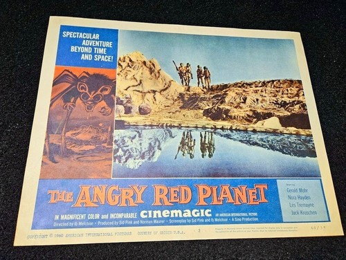 ANGRY RED PLANET GIANT MARTIAN MONSTER SCI-FI 1960 LOBBY CARD #2 | eBay