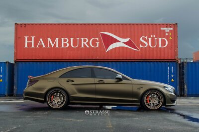 Cars mercedes benz cls63 amg strasse wheels Desk Mat Stitched | eBay