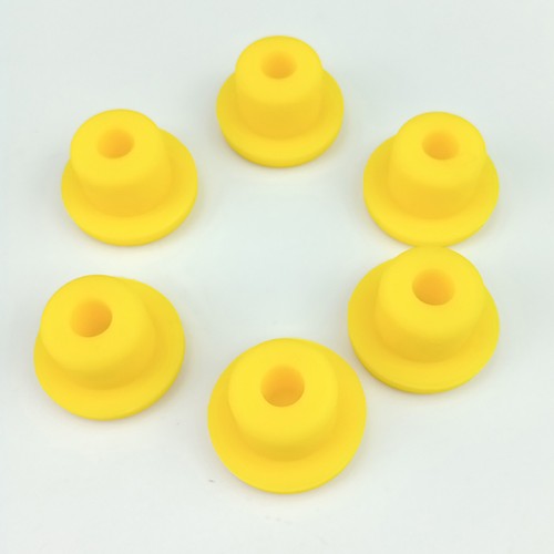 Yellow Hollow Hole Plugs Silicone Blanking Masking Finishing Inserts ...