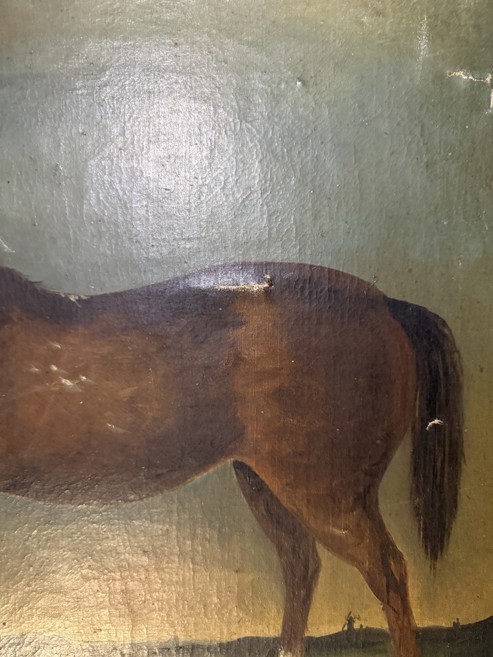 Large Antique Signed And Dated 1858 Horse Portrait Oil Painting | eBay