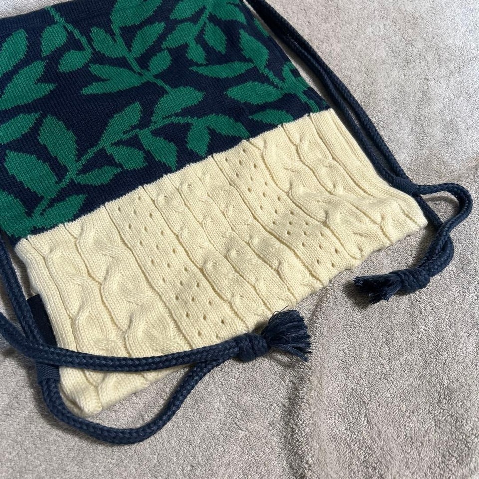 Totoro knit knapsack with bonus #5c886f | eBay