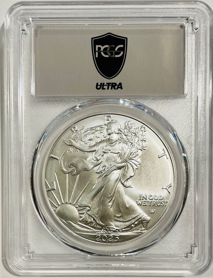 2025 Ultra Breaks Silver Eagle PCGS MS70 2025 Power Privy Release ...