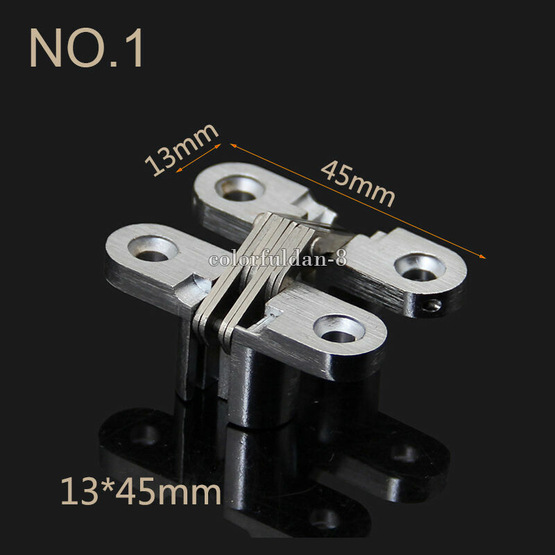 Brand New 4PCS Heavy Hidden Cross Hinges Invisible Concealed Folding ...