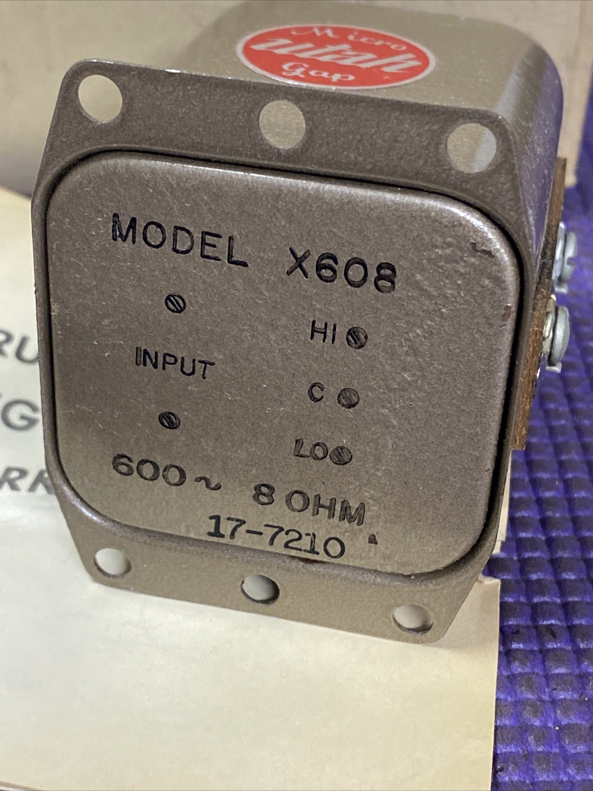 Vintage UTAH X608 Speaker Crossover NOS NIB New In The Box 600 8OHM | eBay