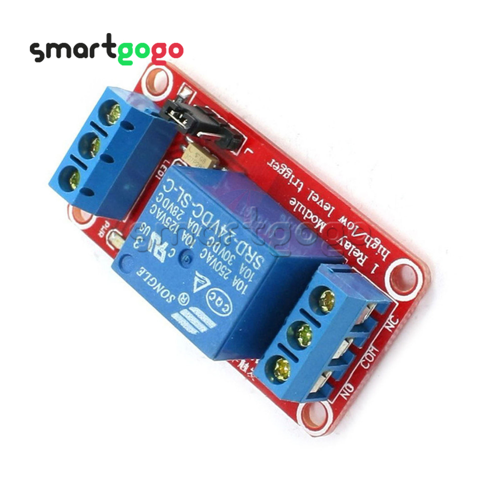 1CH/2CH/4CH Relay Module Board With Optocoupler H/L Level Triger 5/9/12 ...