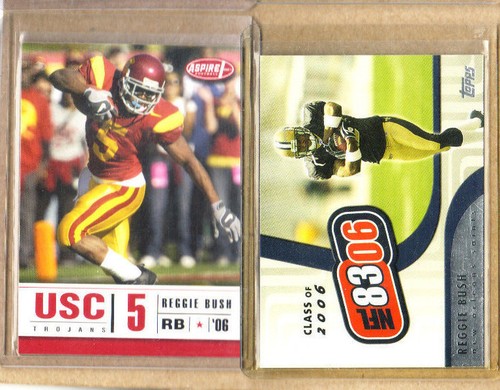 Reggie Bush - 2 Card Rookie Lot-1 2006 Topps CO06 8306 +1 2006 Sage ...