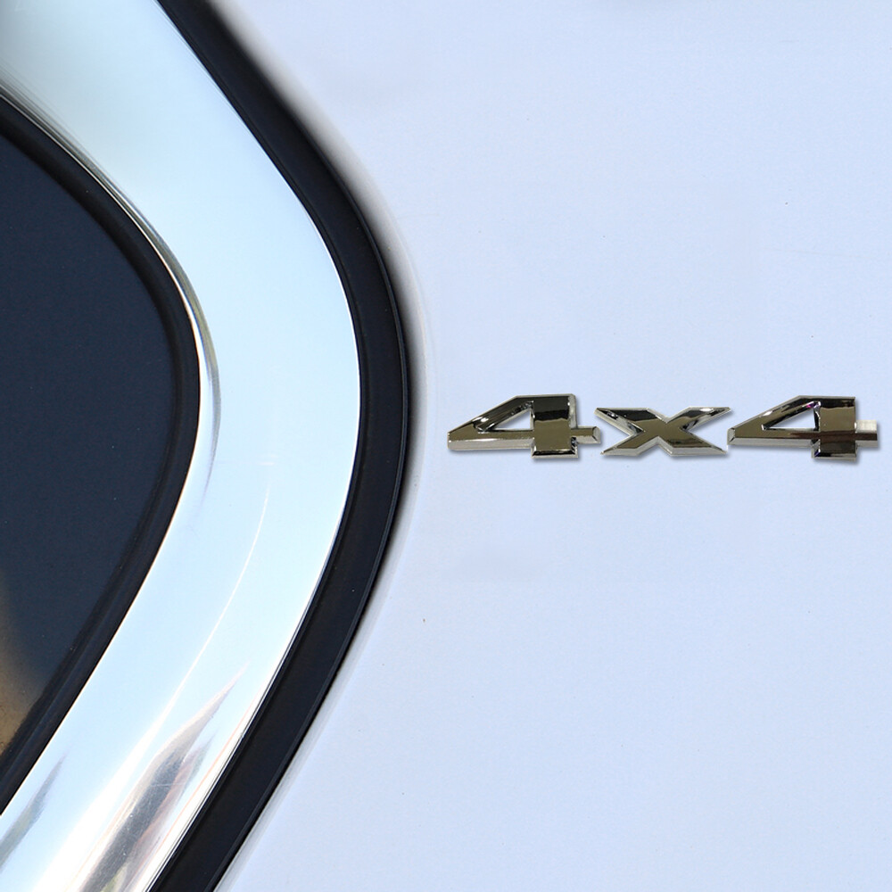 Silver Chrome 4X4 Auto Car Logo Decal Emblem Sticker Car Styling ...