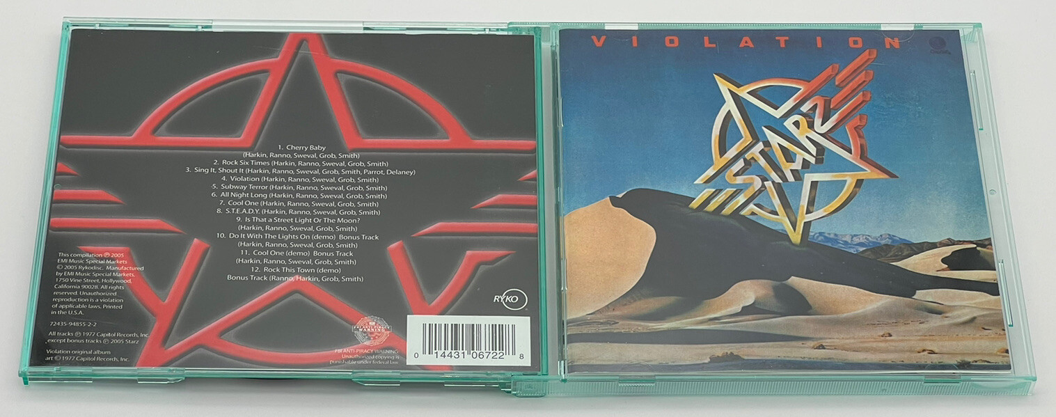 Violation [Bonus Tracks] [Remaster] by Starz (CD, Feb-2005, Rykodisc ...