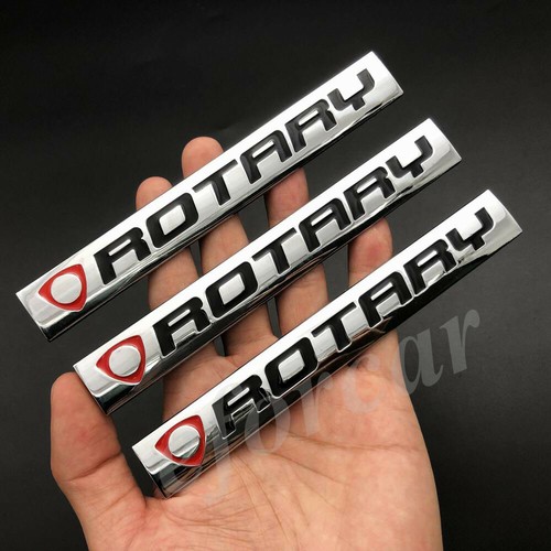 3x Metal Rotary Engine Race Motor Swap Trunk Emblem Sticker Car Badge ...