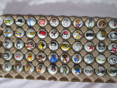 50 Advertising & Cartoon Logo 1 Inch Marbles Great For Collecting ...