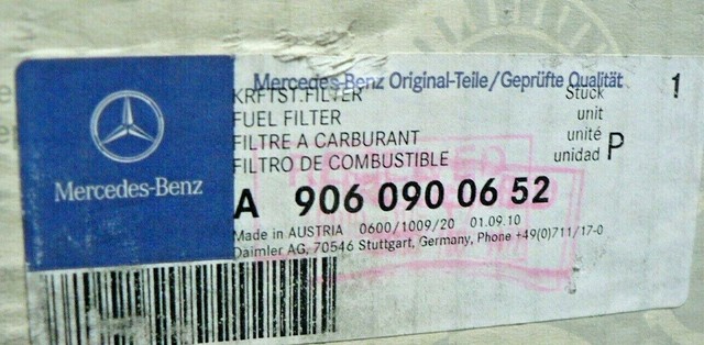 Mercedes-Benz A9060900652 Vario 815 1997-2004 Year Fuel Filter Housing ...