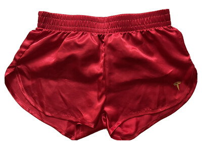 Authentic Tesla S3XY Sexy Red Gold Short Shorts New in Hand Sz Large ...