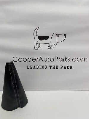 2007- 2014 R55 R56 R57 Mini Cooper Black Carbon Fiber w/ Red Stitch ...