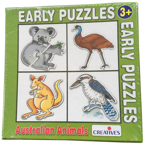 Early JIGSAW Puzzle AUSTRALIAN ANIMALS Educational TODDLER PRESCHOOL ...