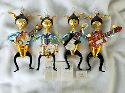 Christopher Radko 1011138 Beetle Mania set/4 RARE Christmas Ornaments ...
