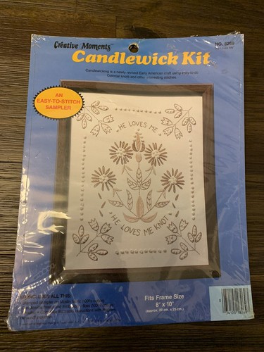 Vintage Creative Moments Candlewick Kit No 8269 He Loves Me NOS | eBay