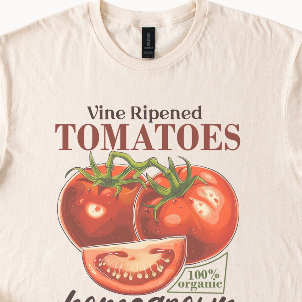 Homegrown Tomatoes Tee Organic Garden T Shirt Farmer Gift | eBay