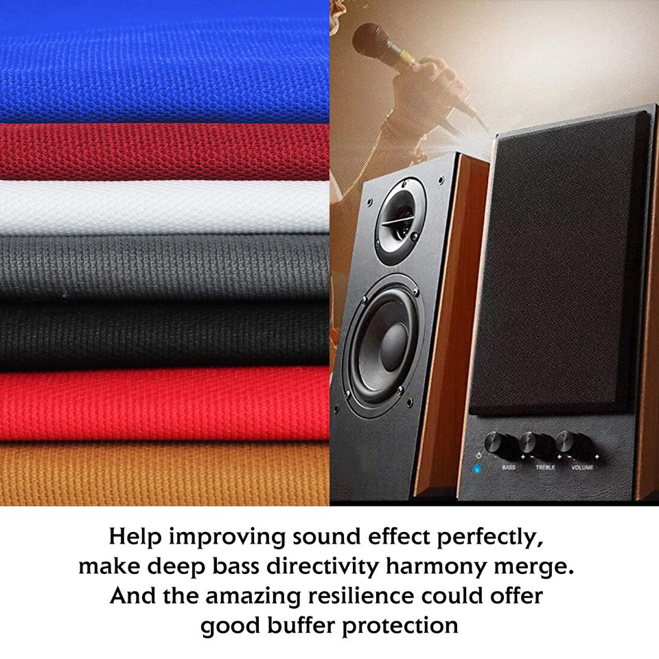 Speaker Grill Cloth Stereo Mesh Fabric Breathable Dust-proof Audio ...