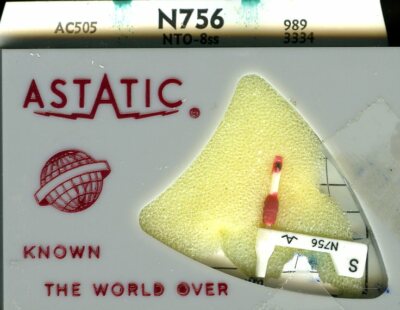 Unused ASTATIC N756 Sapphire Tip Stylus Records: Stereo-LP-78 NOS New ...