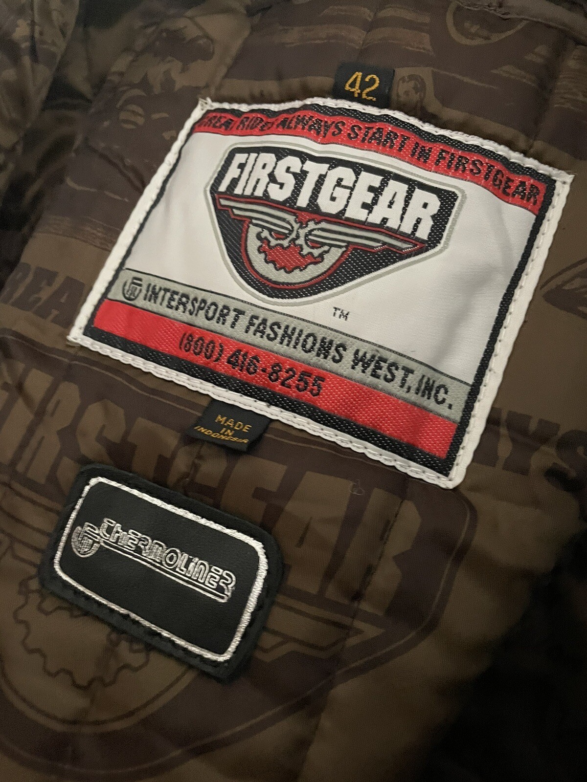 First Gear Leather Jacket W/Removable Thermoliner & L… - Gem