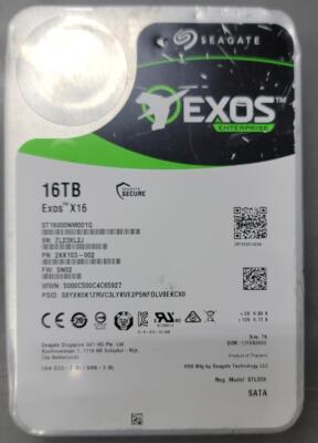 Seagate EXOS X16 ST16000NM001G 16TB 7.2K 3.5" 256MB SATA 6Gb/s Hard ...