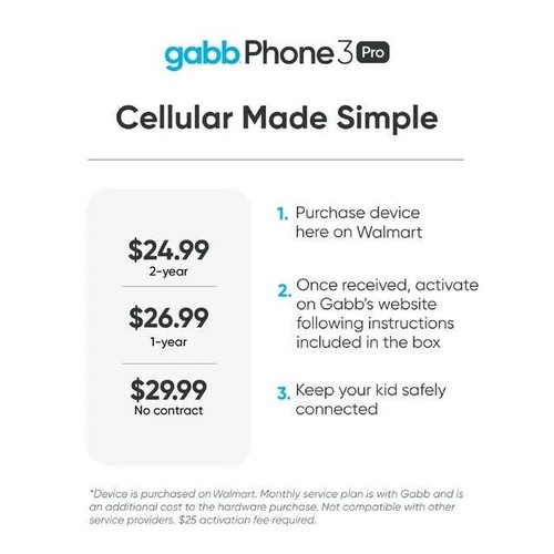 Samsung Gabb Smart Phone 3 Pro -32 GB Black - First Phone For Kids GPS ...