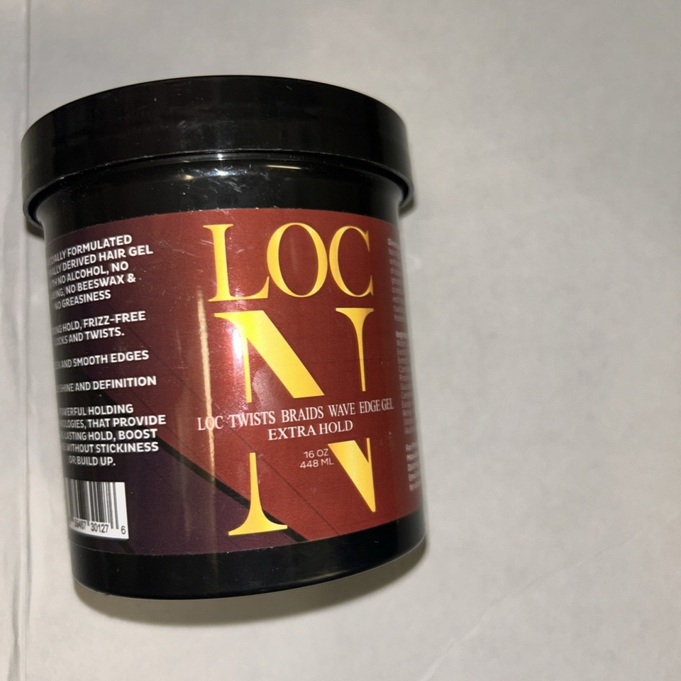 LOC N GEL LOC Twists Braids Wave Edge Gel 16 OZ. Extra Hold - Free ...