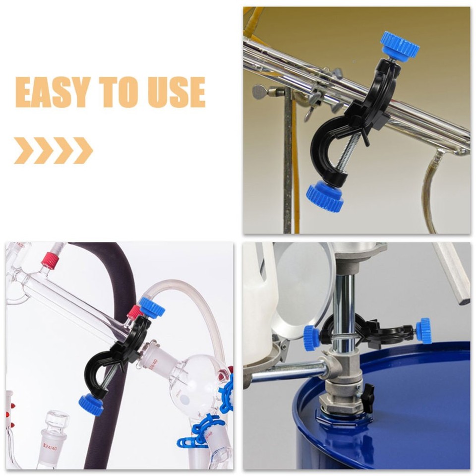 3 Pcs Laboratory Support Stand Clamp Beaker Clamp, Bench Hold-down ...