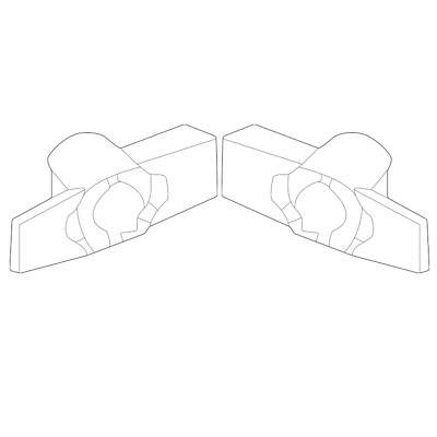 Genuine OEM Set 2 Rear Outer Parking Aid Sensor Brackets For Nissan ...