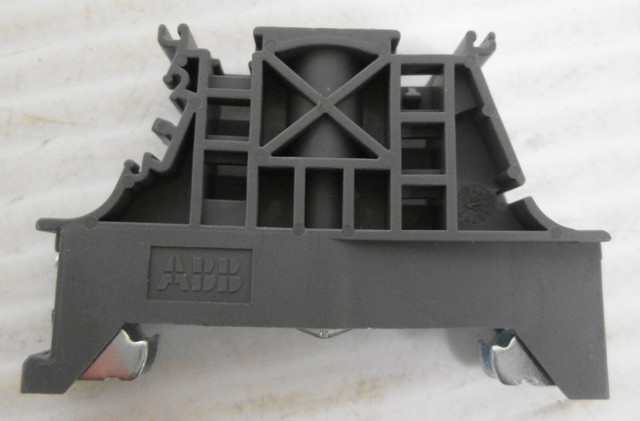 2 ABB Entrelec Bam-4 BAM4 Gray Grey DIN Rail Secure End Stop ...