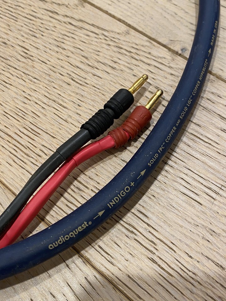 AudioQuest Blue Indigo Bi-Wire Speaker Cable - PAIR - 7ft & 23ft | eBay