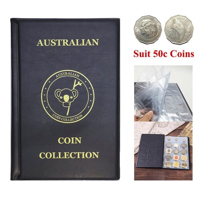 Coin Album - Australian Coin Collection Folder Book 150 slots for 50 ...