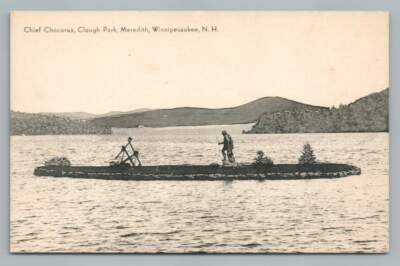 Chief Chocorua Monument MEREDITH NH Clough Park~Lake Winnipesaukee ...