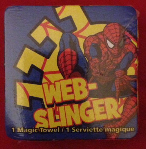 Marvel Spider-Man 11" X 11" Magic Towel Disney Universal Studios Disney ...