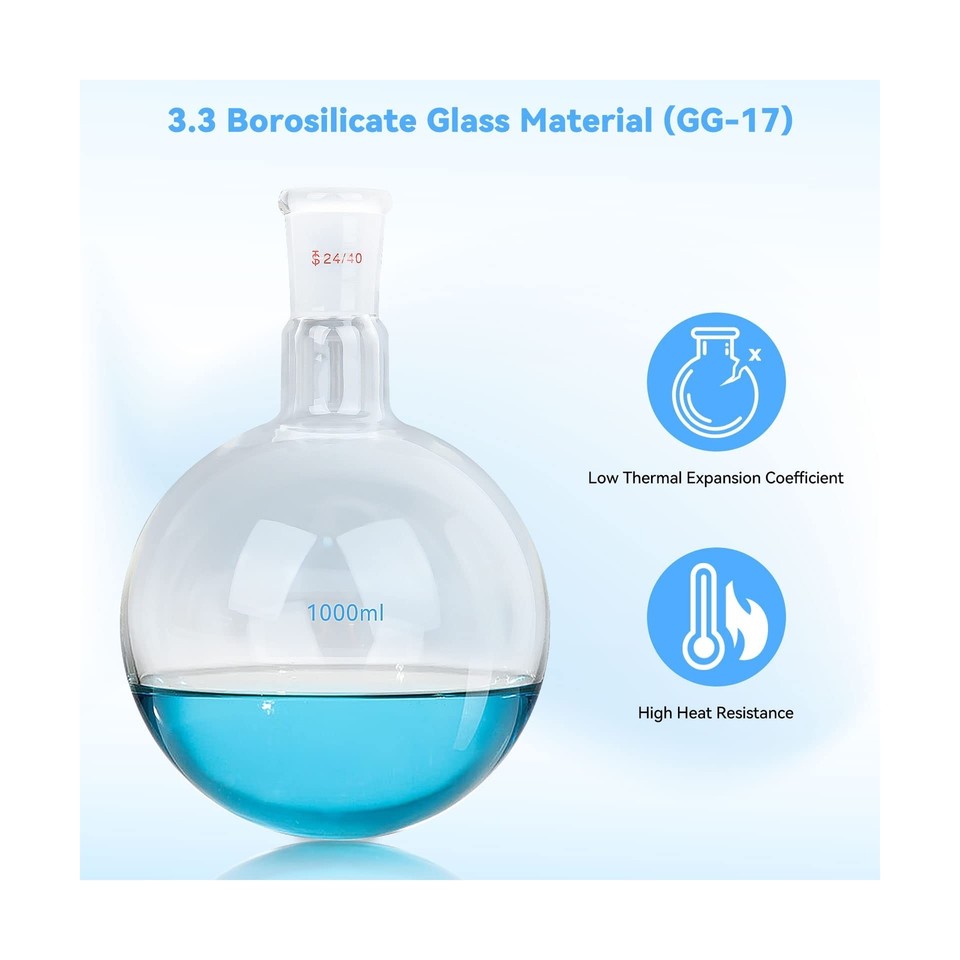 Chemistry Glassware Set - 32PCS Laboratory Glassware Kit 24/40 Lab ...
