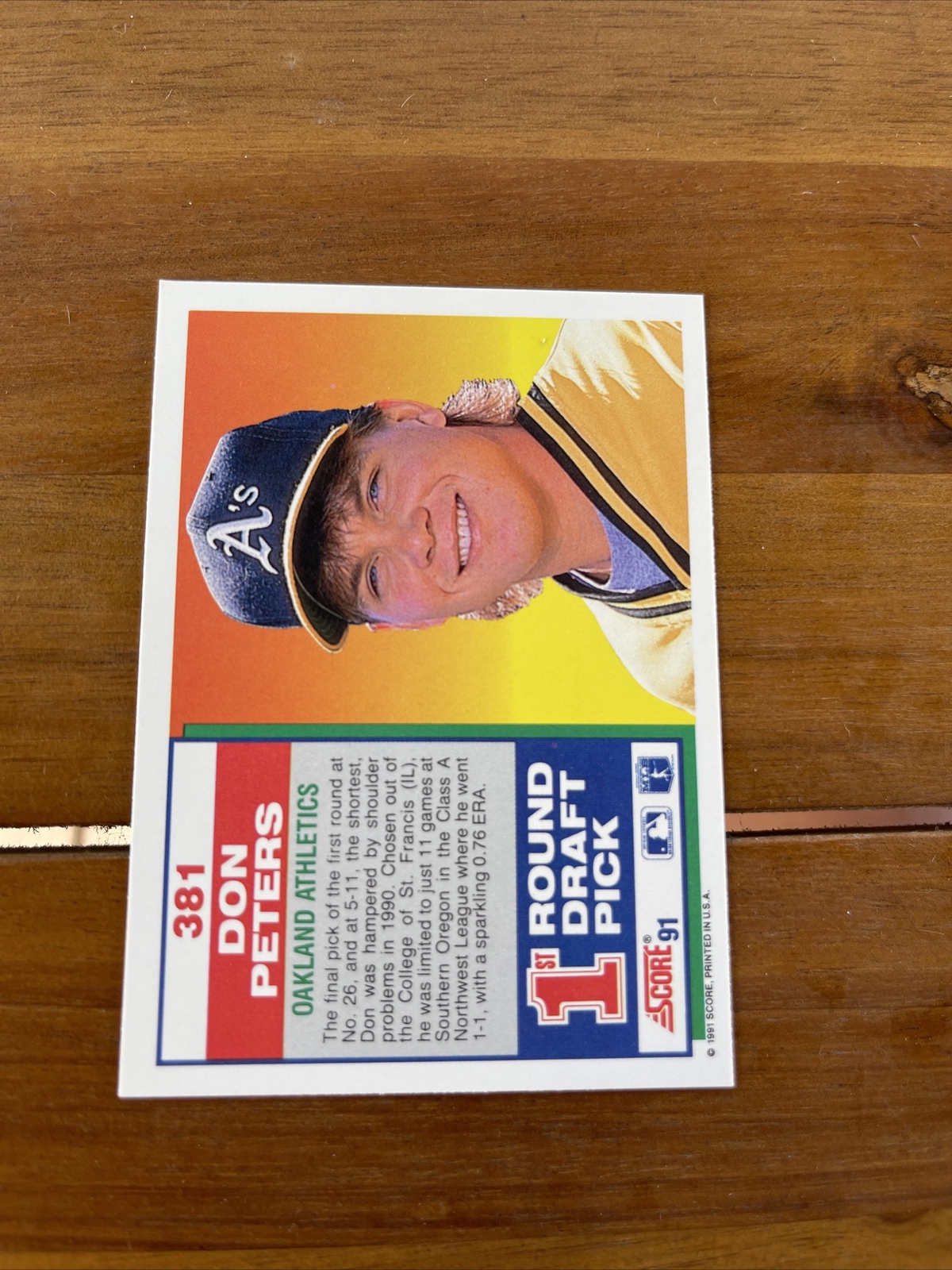 1991 Score - #381 Don Peters (RC) for sale online | eBay